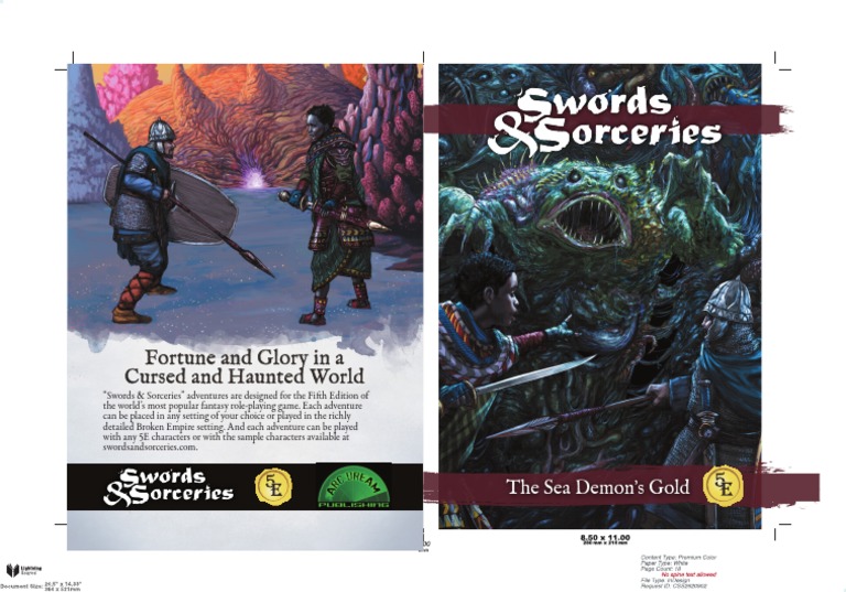 Swords and Sorceries Sea Demon Flyer | PDF