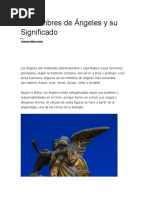 100 Nombres de Ángeles | PDF | Arcángel | Ángel