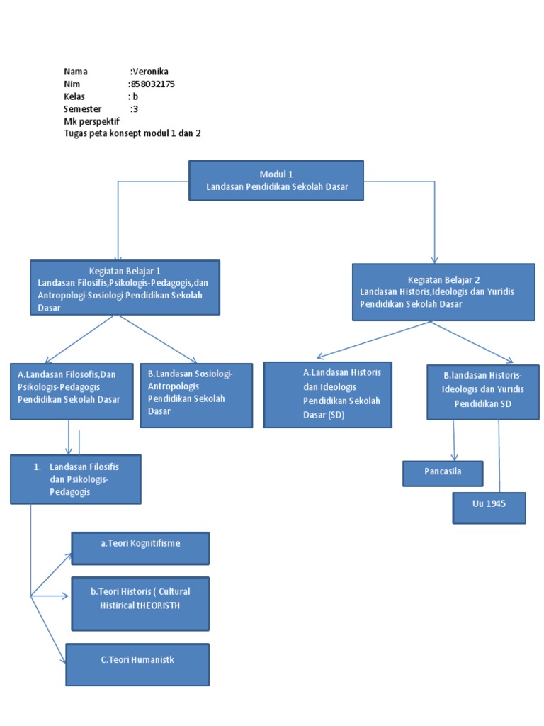 Peta Konsep Modul 1 Dan 2 Pak Roky | PDF