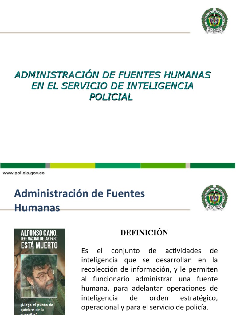 Clase Fuentes Humanas | PDF | Inteligencia | Policía