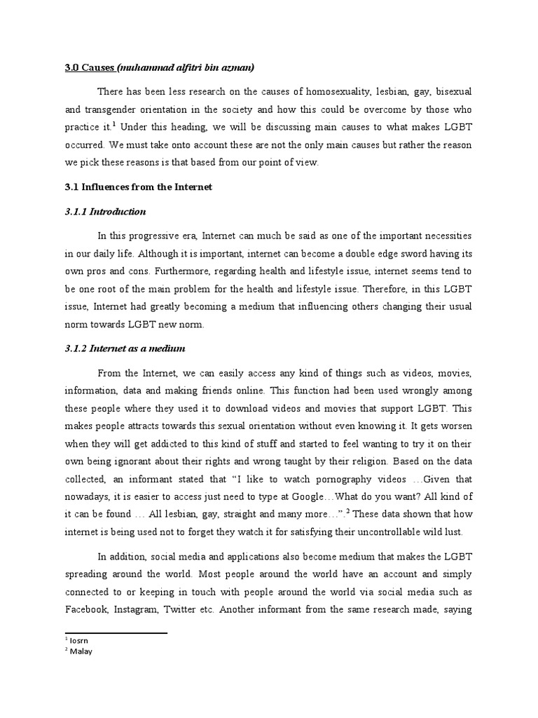 Causes of LGBT Orientation: An Analysis of Factors such as Influence of ...