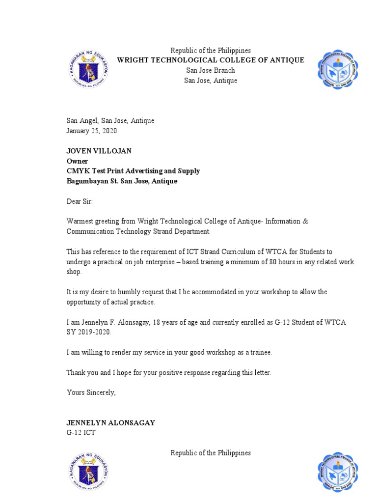 Wright Technological College of Antique | PDF | Behavior Modification ...