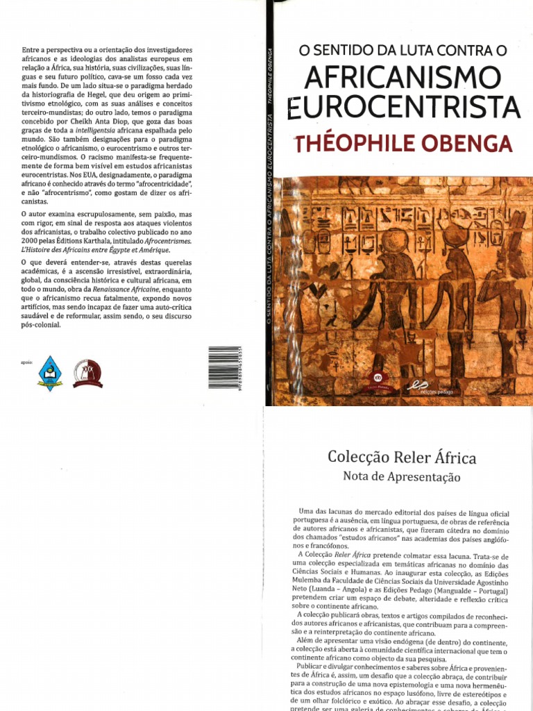 Théophile Obenga - O Sentido Da Luta Contra o Africanismo Eurocentrista ...