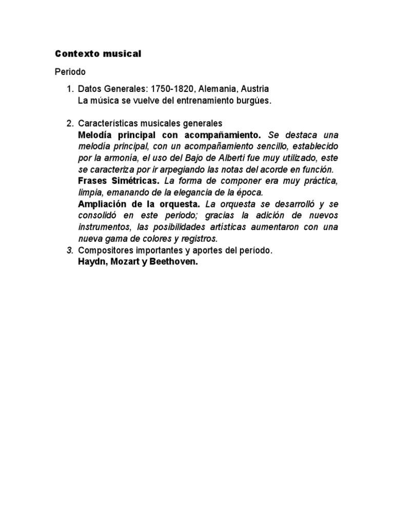 Contexto Musical | PDF