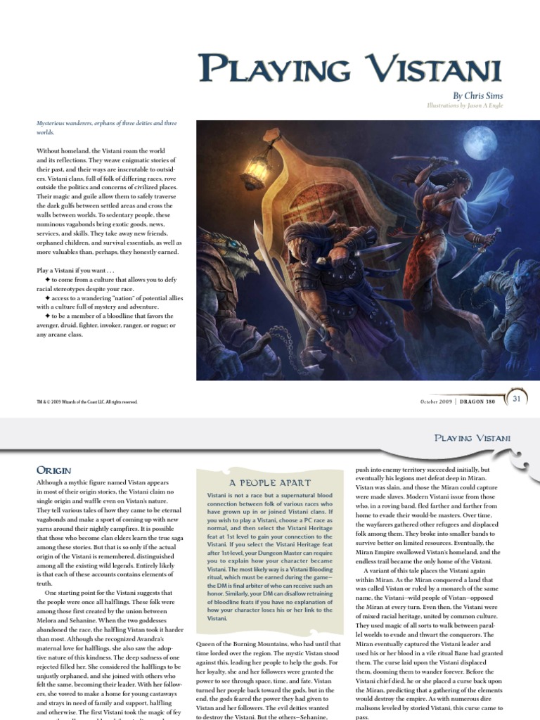 Playing Vistani: by Chris Sims | PDF