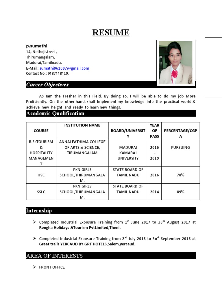 Sumathi Resume | PDF