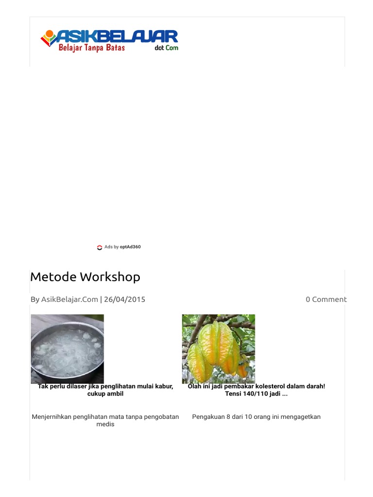 Metode Workshop PDF | PDF