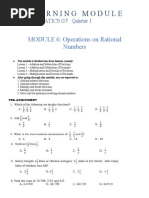 Learning Module: MODULE 5: Expressing Rational Numbers From Fraction ...