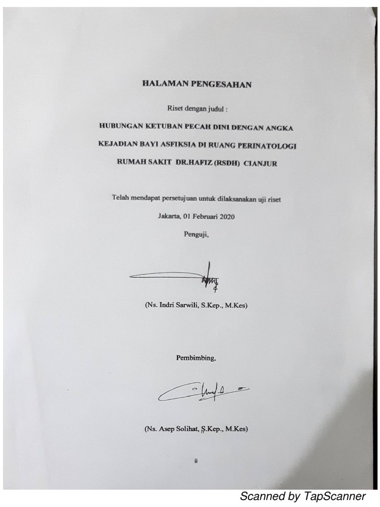 Hal Pengesahan | PDF