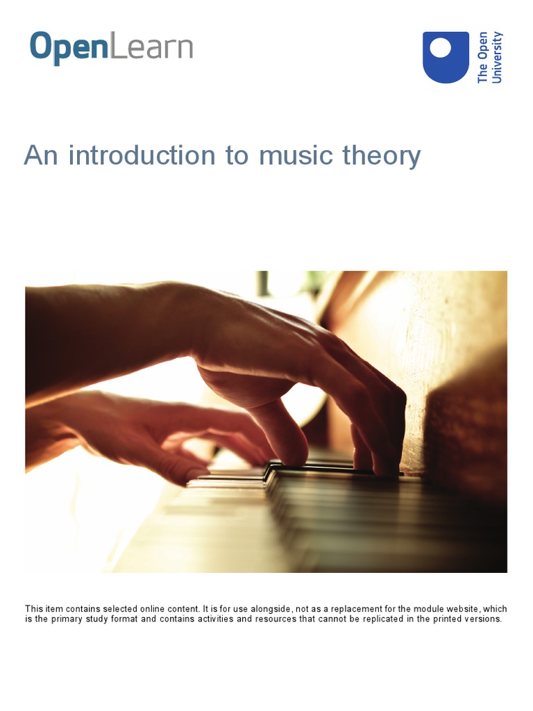 An Introduction To Music Theory Printable | PDF | Clef | Music Theory