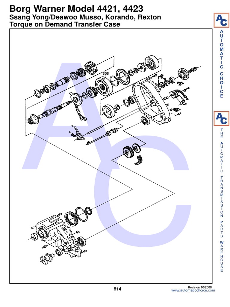 Ssang Yong/Deawoo Musso, Korando, Rexton Torque On Demand Transfer Case | PDF