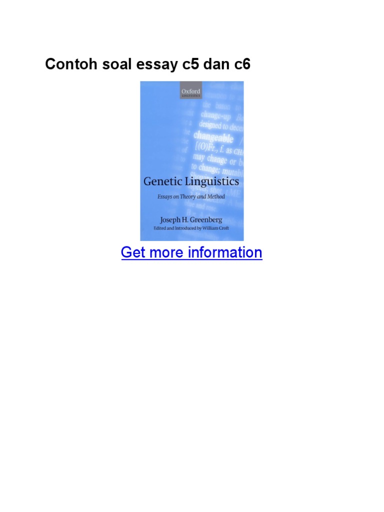 Contoh Soal Essay c5 Dan c6 | PDF