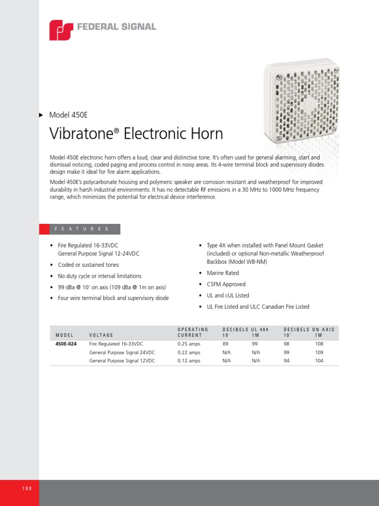Vibratone Electronic Horn: Model 450E | PDF | Amplifier ...