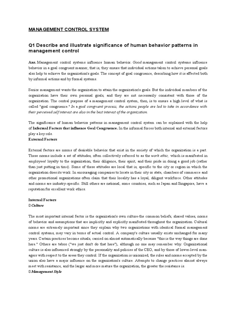 Management Control Systems | PDF | Foreign Exchange Market | Power Inverter