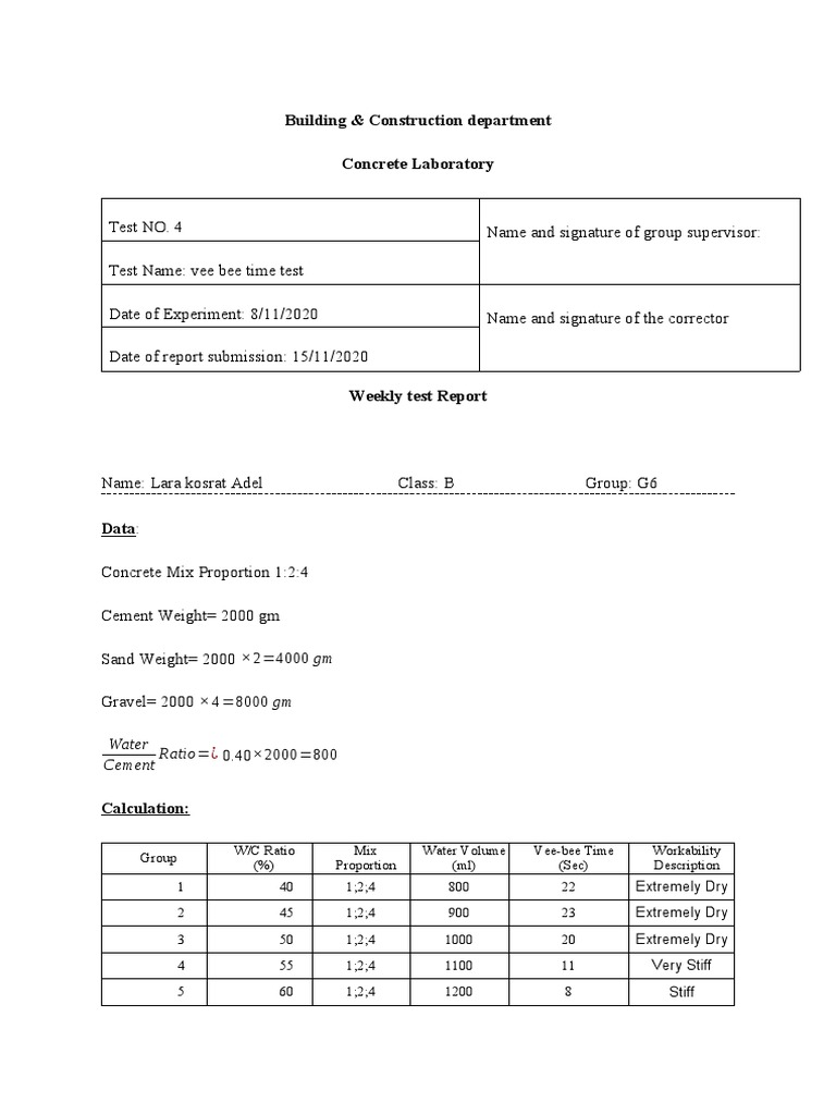 4-Vee-Bee Time Test Report | PDF