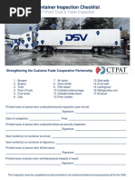 CTPAT 7 Point Container Inspection Checklist | PDF