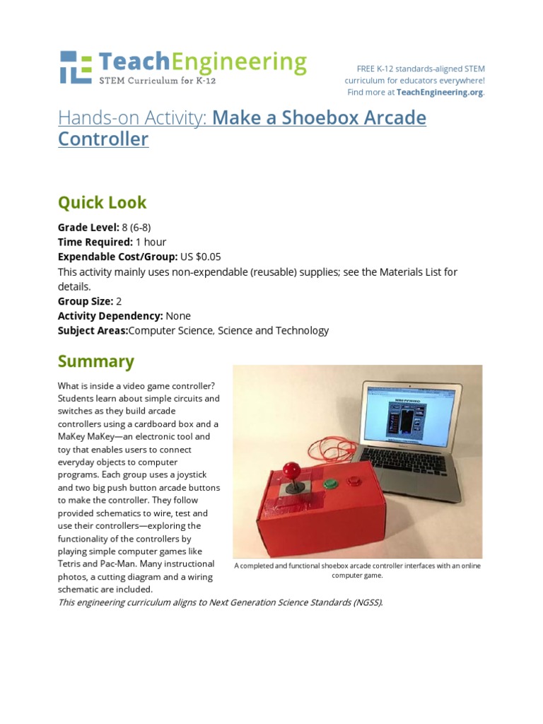 Make A Shoebox Arcade Controller | PDF | Video Games | Electronics