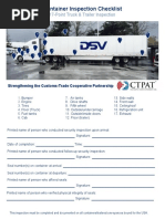 7-Point Container Inspection Checklist | PDF | Building Engineering