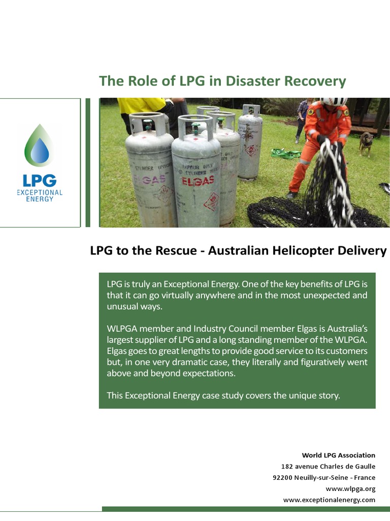 The Role of LPG in Disaster Recovery | PDF | Australia | Liquefied ...