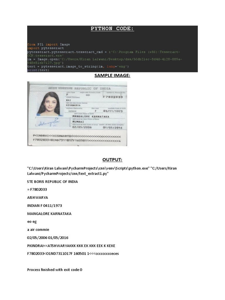 Python Code:: Sample Image | PDF