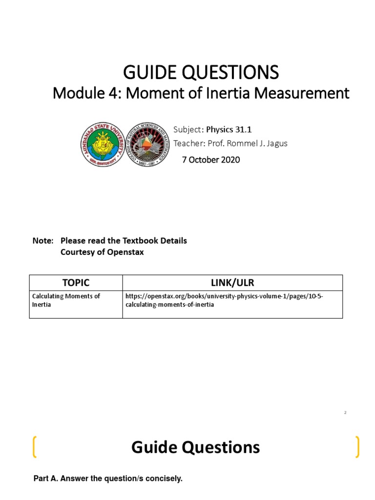 Physics Students: Inertia Guide | PDF | Teaching Methods & Materials ...