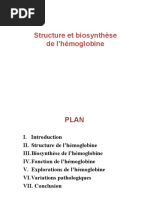 Structure et métabolisme de l'hémoglobine | PDF | Hémoglobine | Chimie