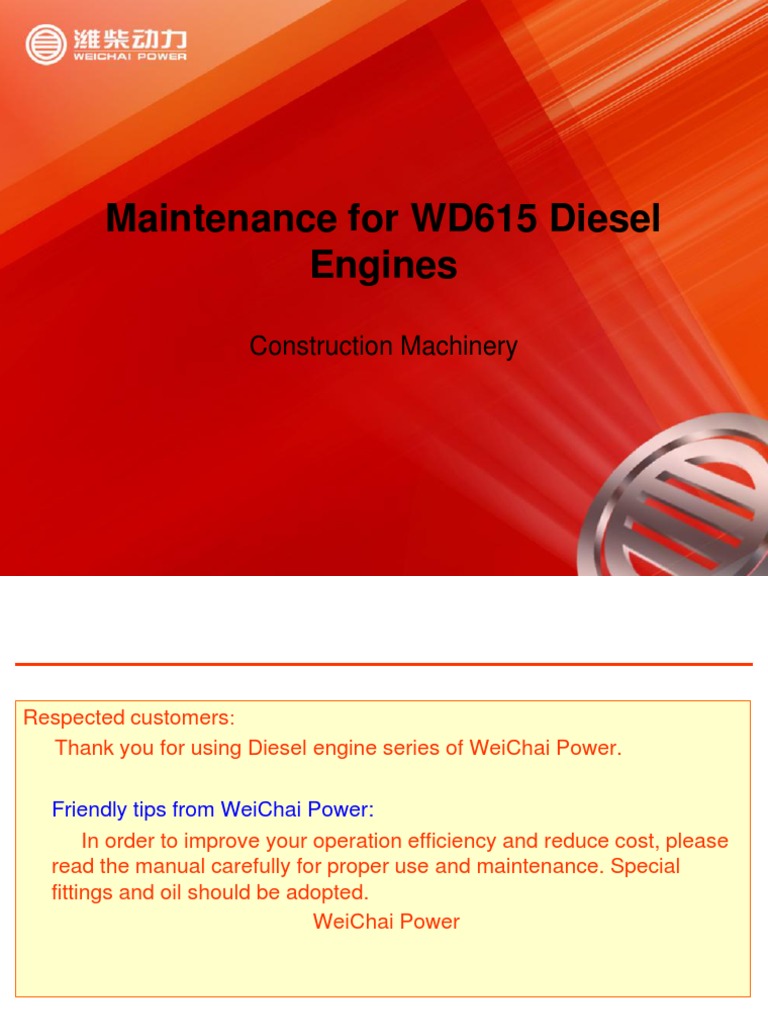 WD 615 Manual | PDF | Motor Oil | Diesel Engine
