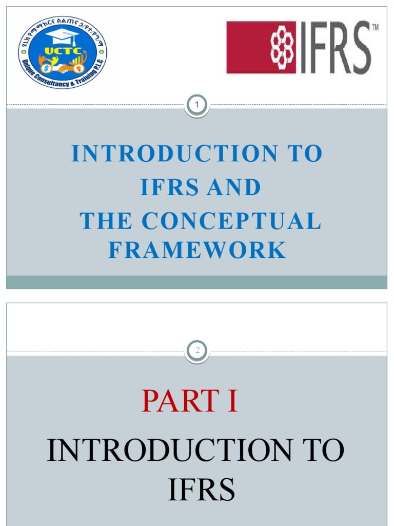 Introduction Iasb Conceptual Framework Pdf International Financial