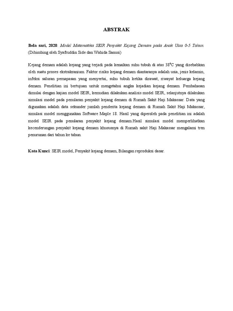Abstrak Tesis Ibda Sari Matematika | PDF | Sains & Matematika