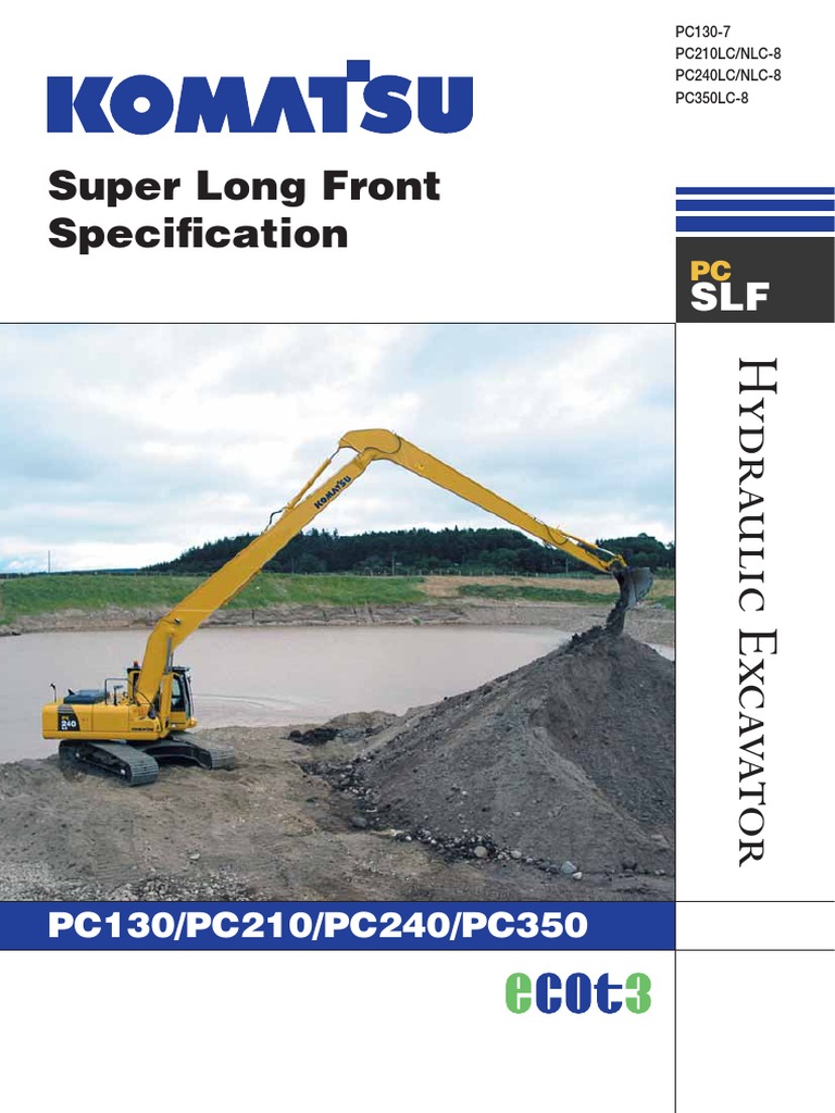 Komatsu Super Long Front Specification | PDF | Crane (Machine) | Land ...