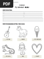 Worksheet Trace The Letter JKL | PDF