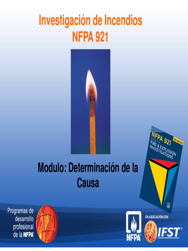 Nfpa-921 Investigacion de Incendio PDF | PDF