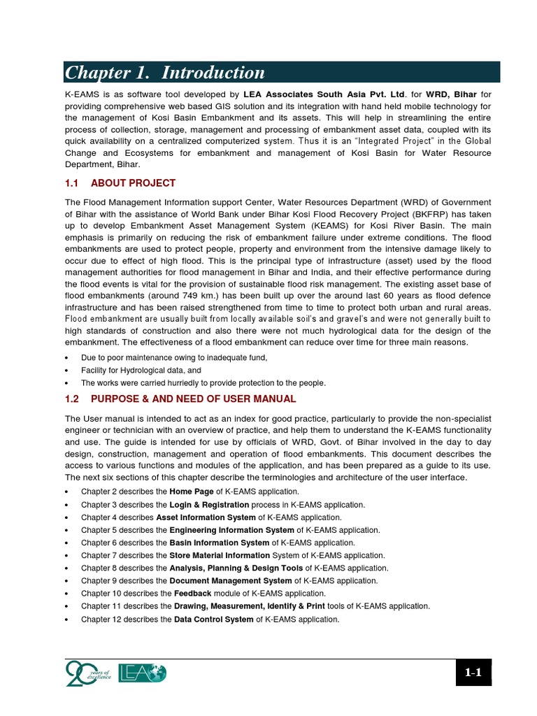 Chapter 1 Introduction 1 1 About Project Pdf Flood Control Flood