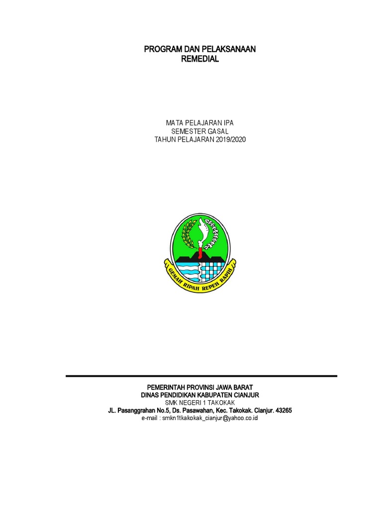 Program Remedial & Pengayaan Ipa 2019-2020 | PDF