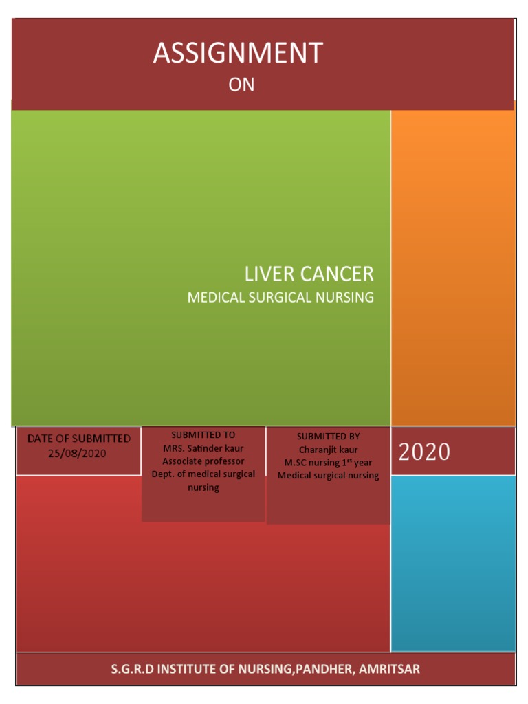 Liver Cancer: Medical Surgical Nursing Assignment | PDF | Wellness