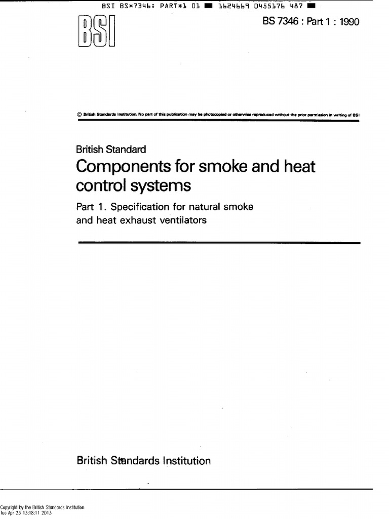 Bs 7346 1 PDF | PDF