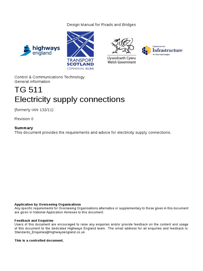 TG 511 Electricity Supply Connections-Web | PDF | Business