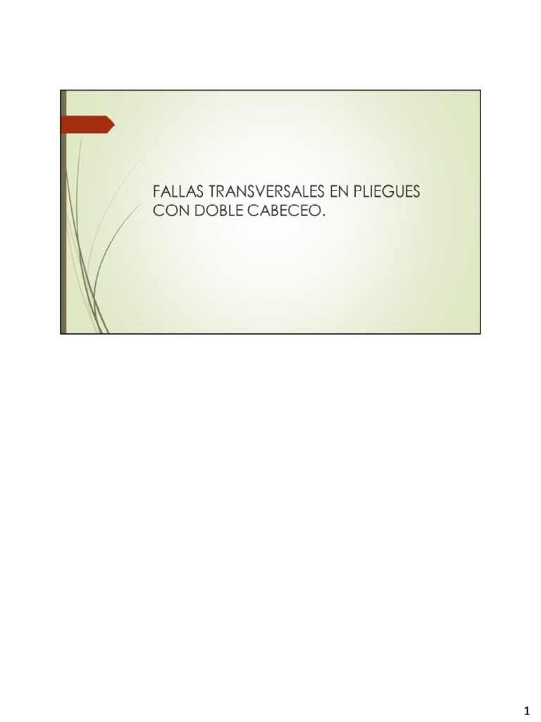 2f. Pliegues y Fallas Transversales | PDF | Falla (geología) | Geología