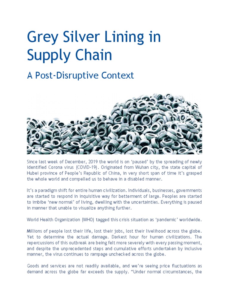 Grey Silver Lining in Supply Chain | PDF | Supply Chain | Economies
