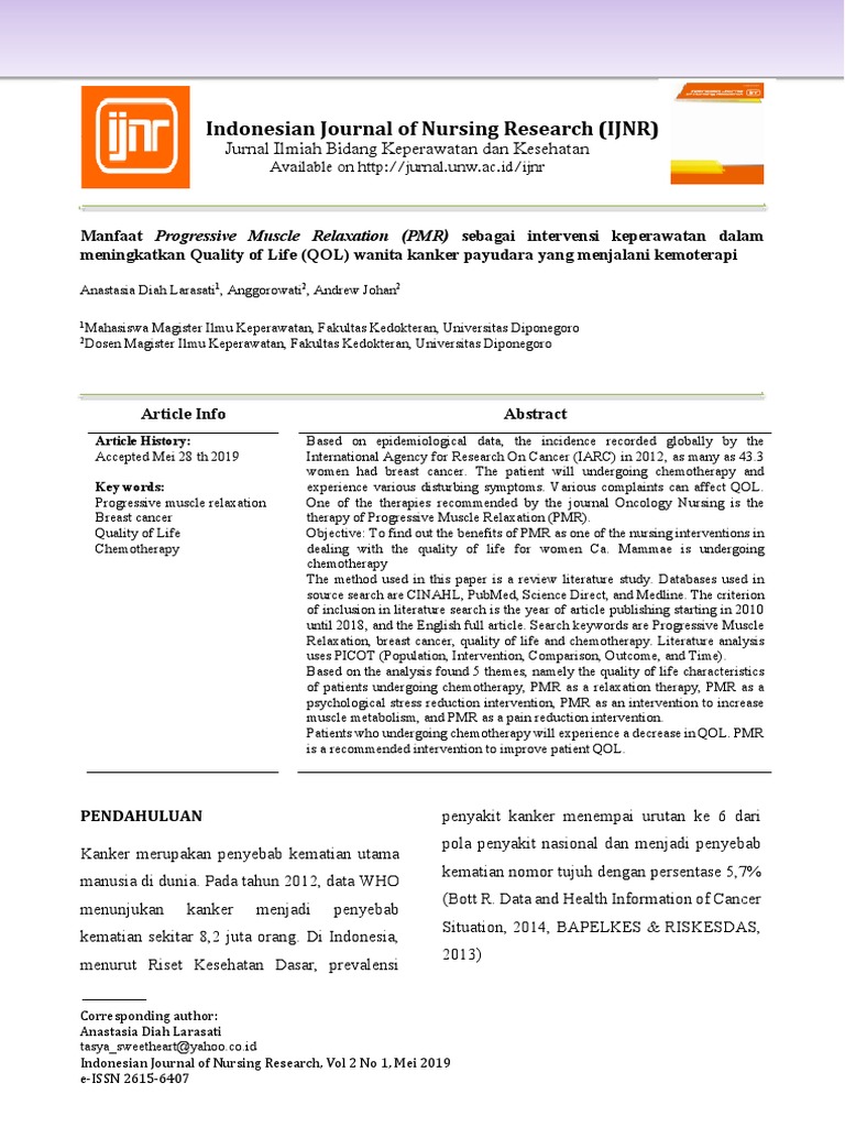 PMR Muscle | PDF | Relaxation (Psychology) | Health Sciences
