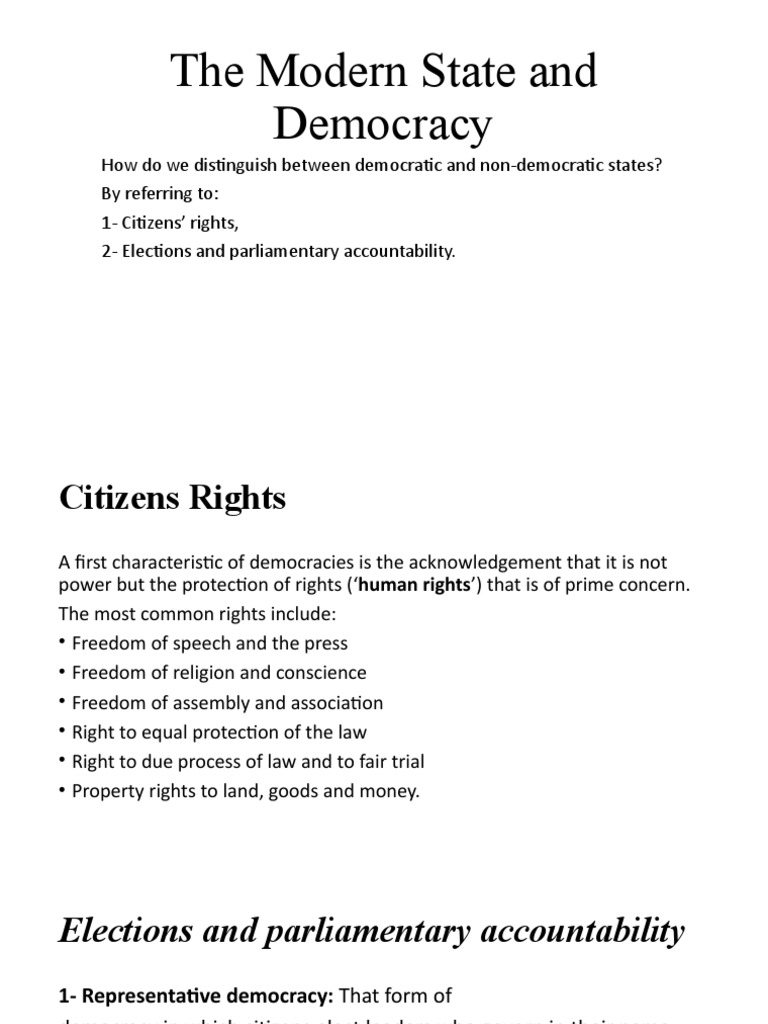 Characteristics of Democratic States | PDF | Elections | Democracy
