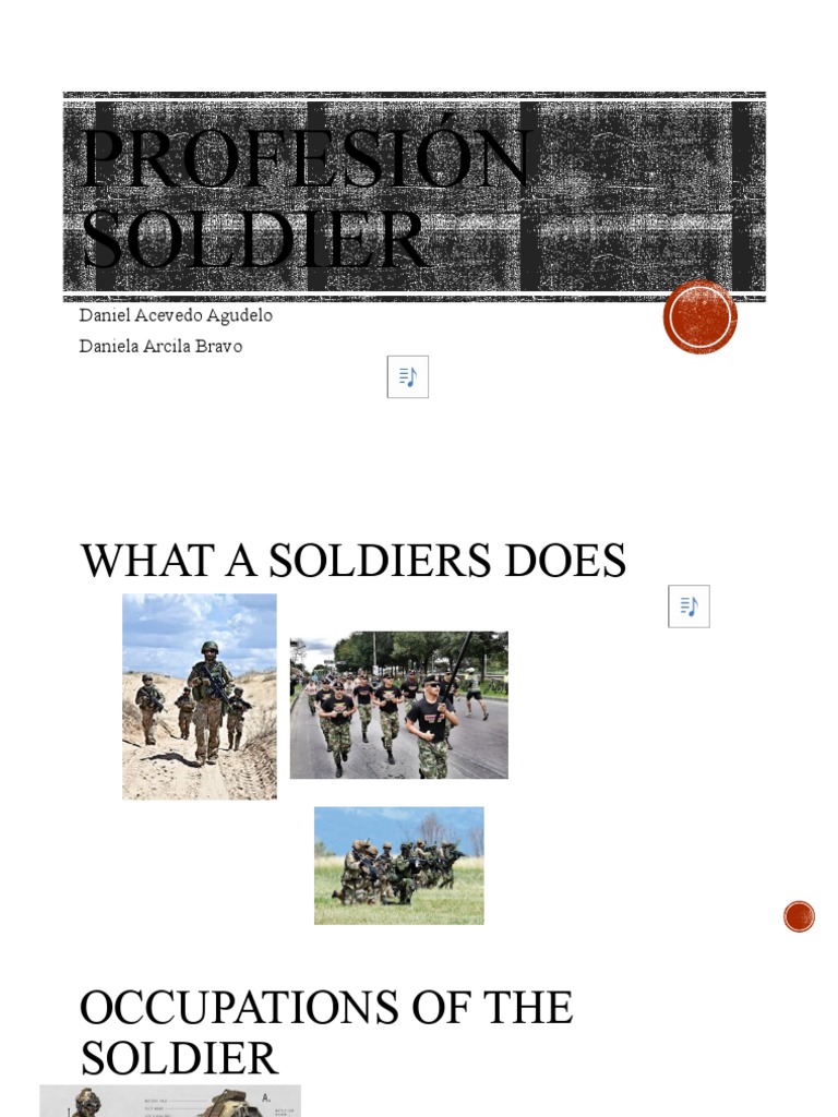 Profesión Soldier: Daniel Acevedo Agudelo Daniela Arcila Bravo | PDF