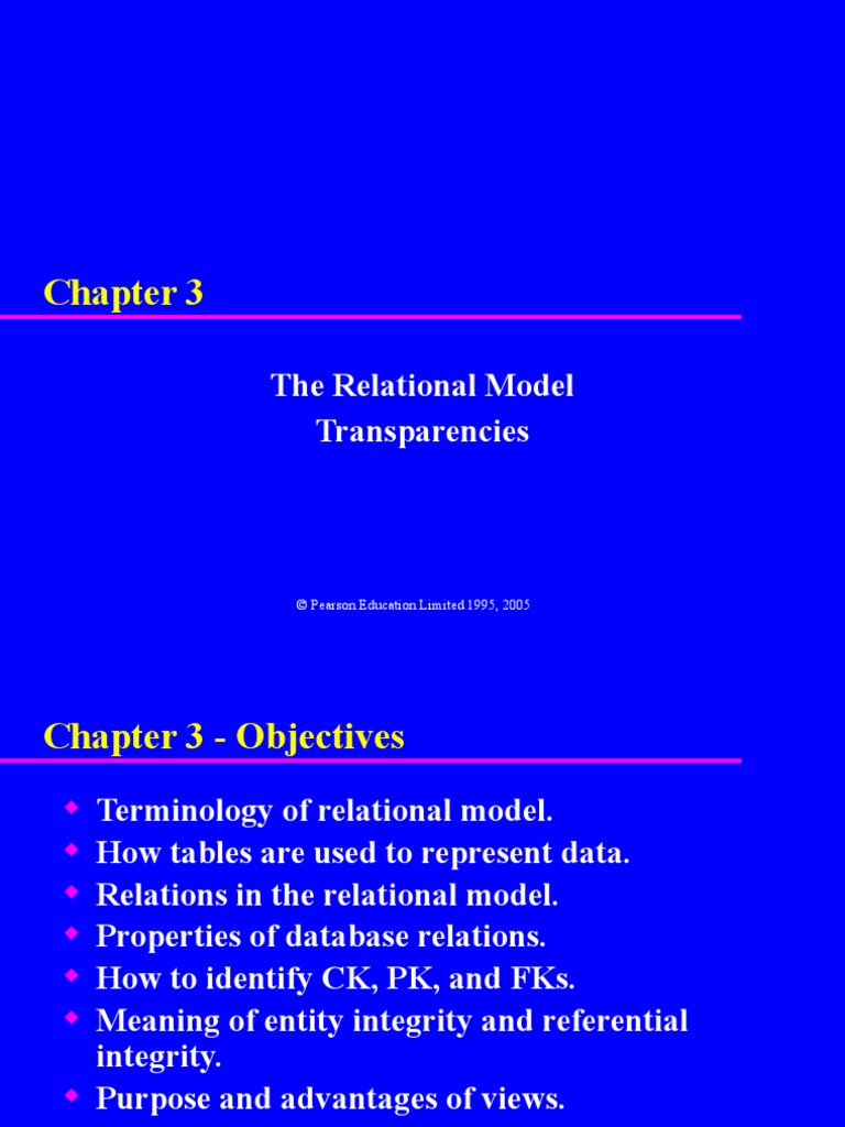 ch03 - The Relational Model | PDF | Relational Database | Relational Model