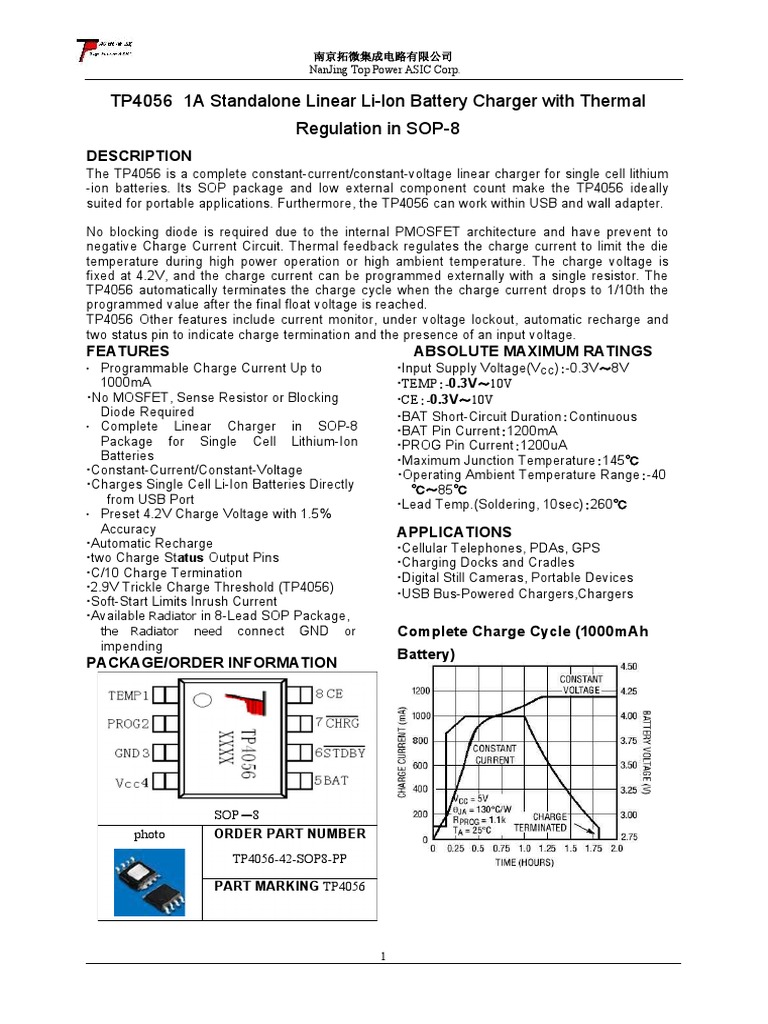 TP4056 Li-ion 18650 Battery Charger Module Pinout,, 60% OFF