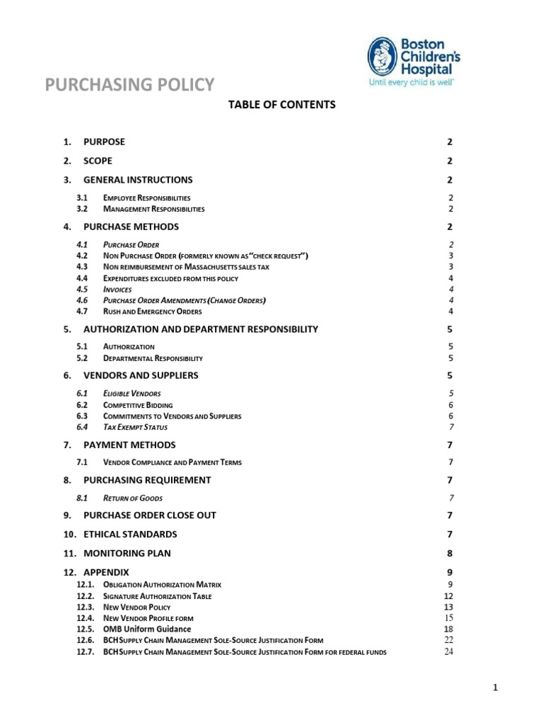 Purchasing Policy Guide | PDF | Internal Audit | Internal Control