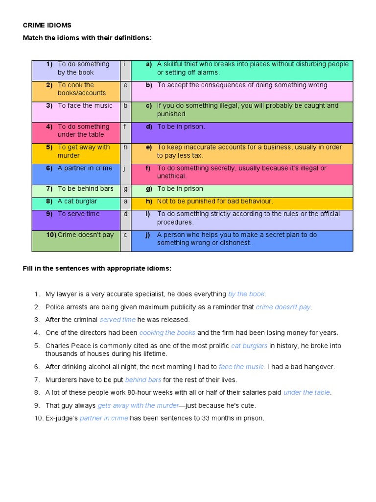 Crime Idioms | PDF
