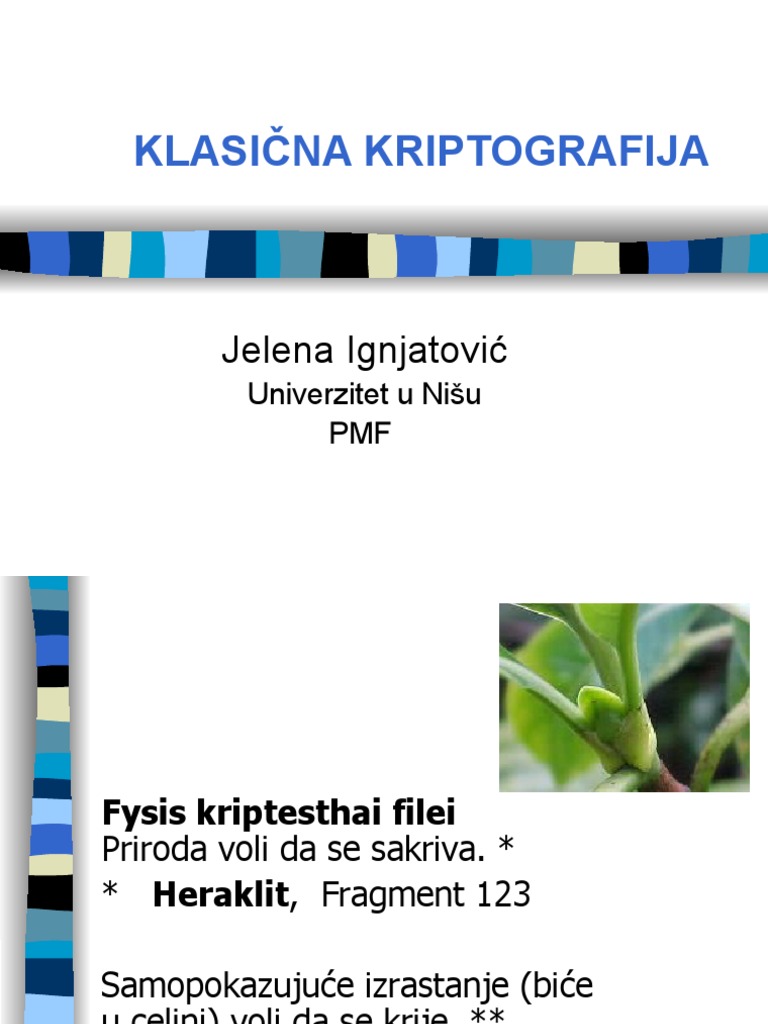 P03-Klasicna Kriptografija | PDF