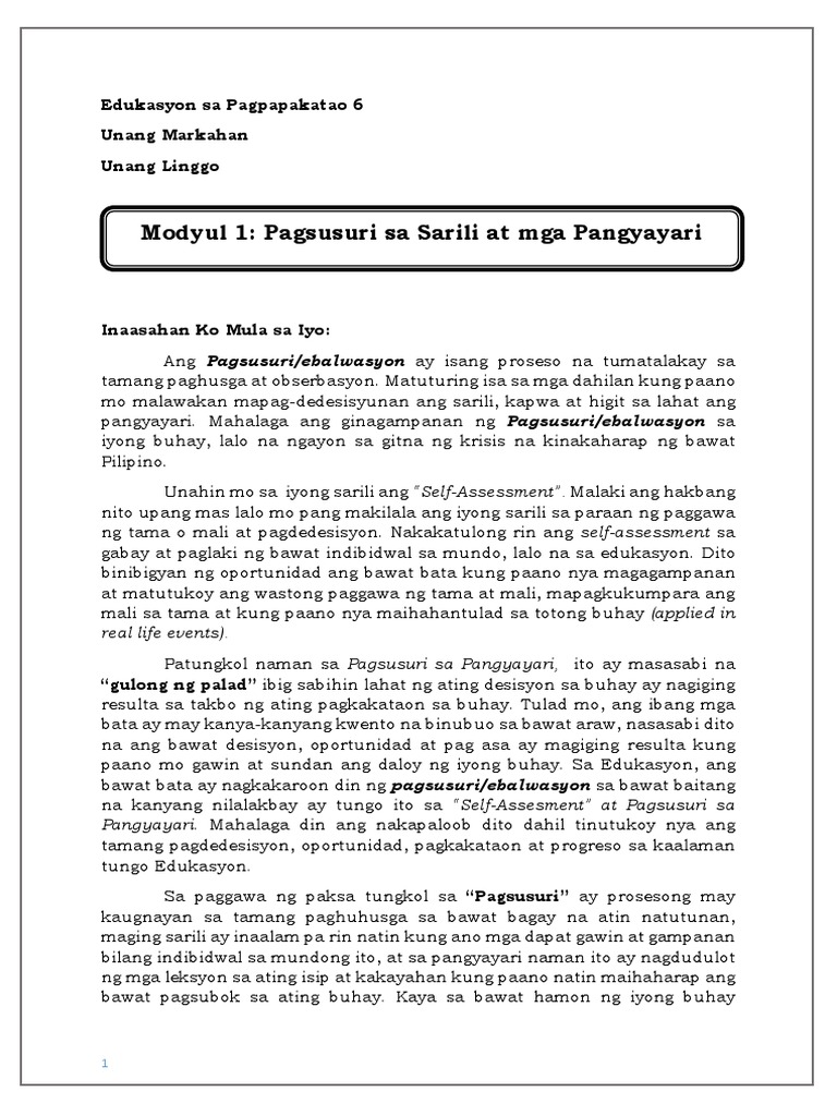 Esp6 Module W1Q1 | PDF