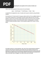 A Level Chemistry Core Practical 13a Iodine-Propanone Reaction | PDF | Chemistry | Titration