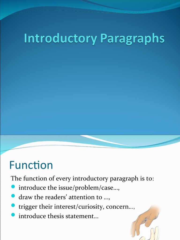 Introductory Paragraphs-Presentation | PDF | Smoking | Tobacco Smoking
